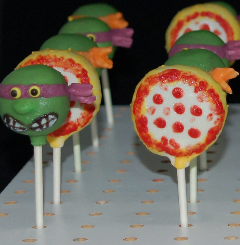 Ninja Turtle Cake Pops
