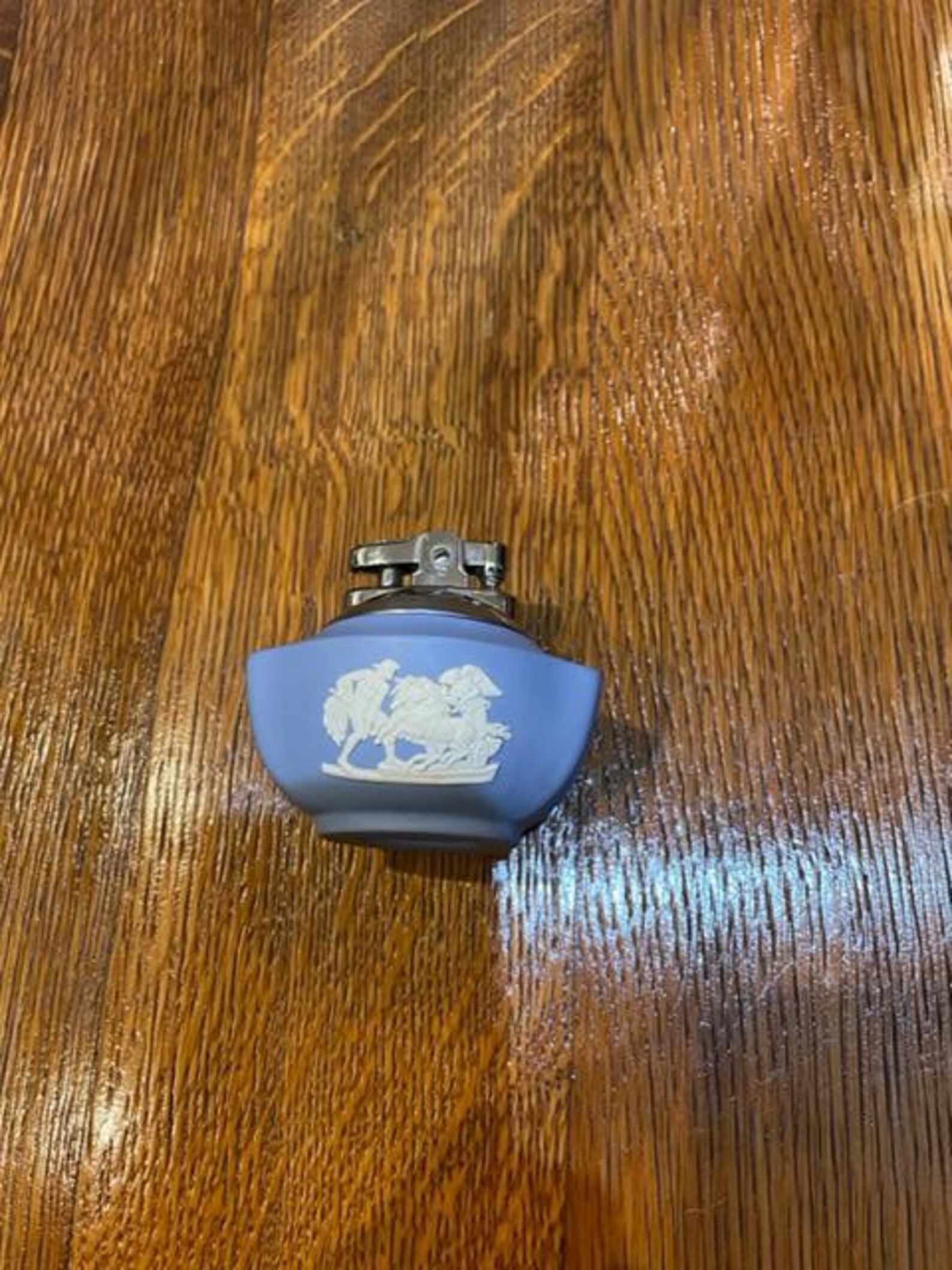 Vintage Wedgwood Ulysses Blue Jasperware Lighter - Etsy