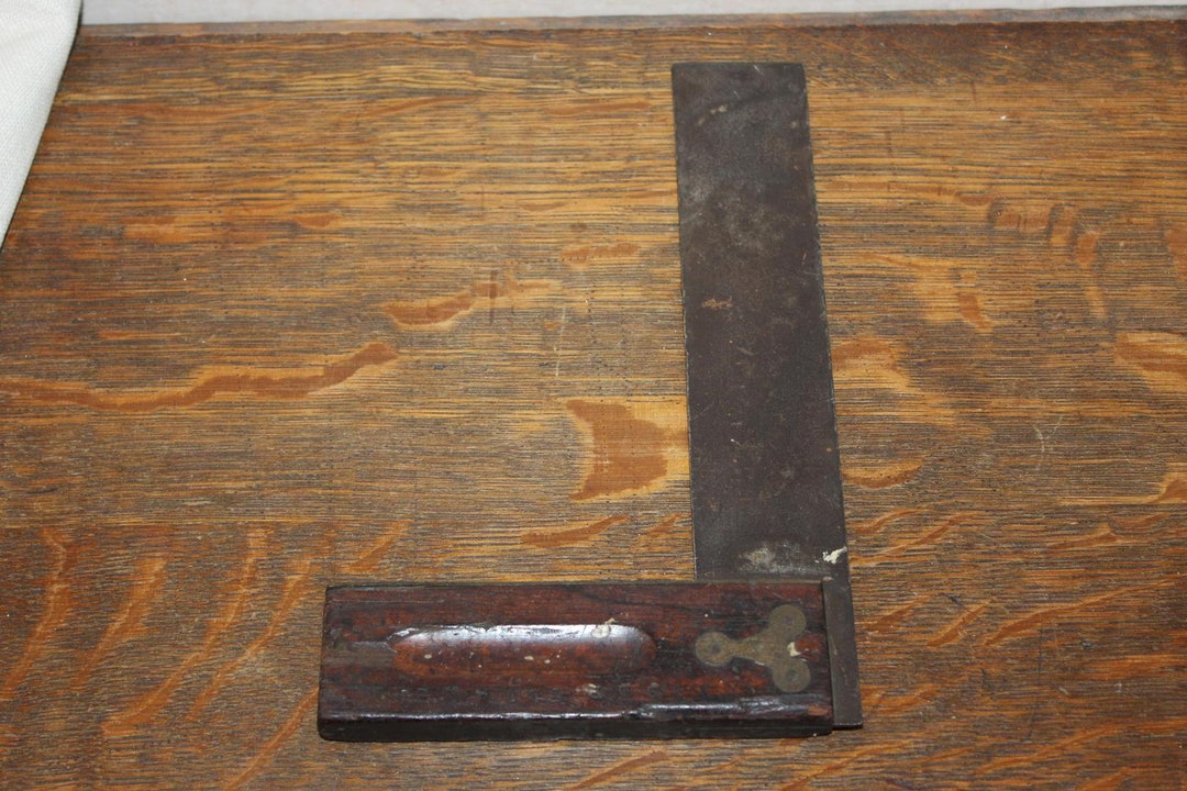Primitive Vintage Wood and Metal Carpenter Square Try Tool - Etsy