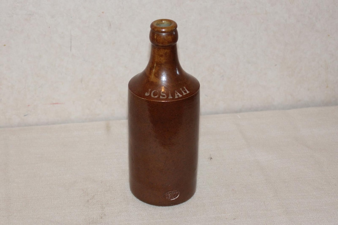 Antique Josiah Russell Stoneware Bottle - Etsy