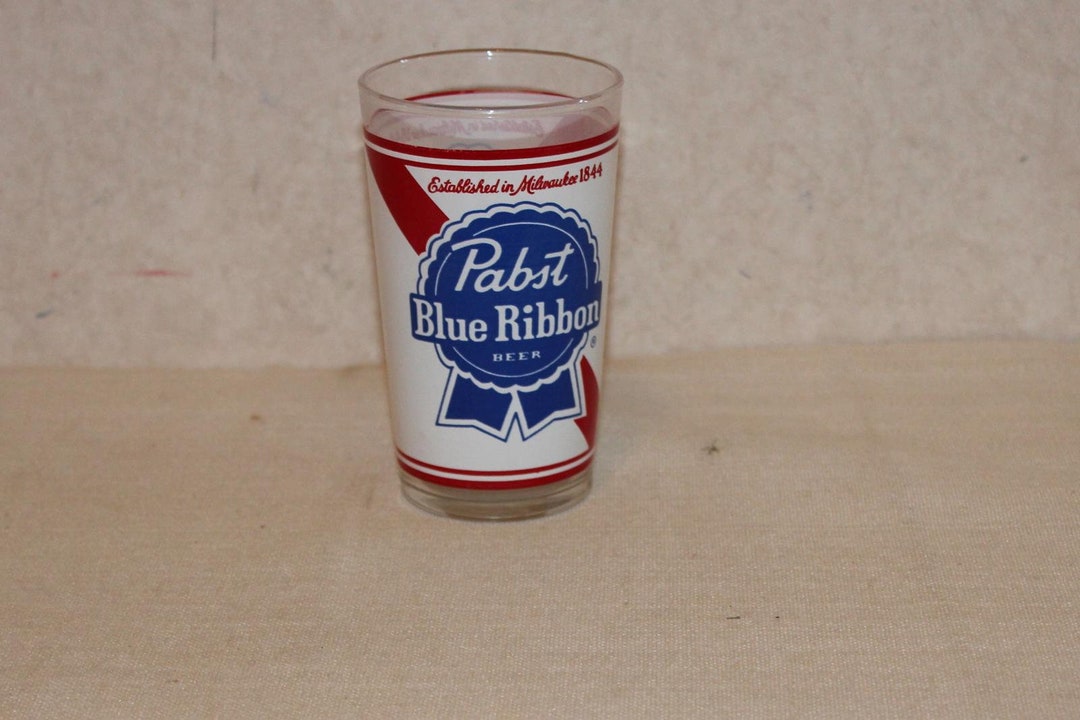 Vintage Pabst Blue Ribbon Beer Glass - Etsy