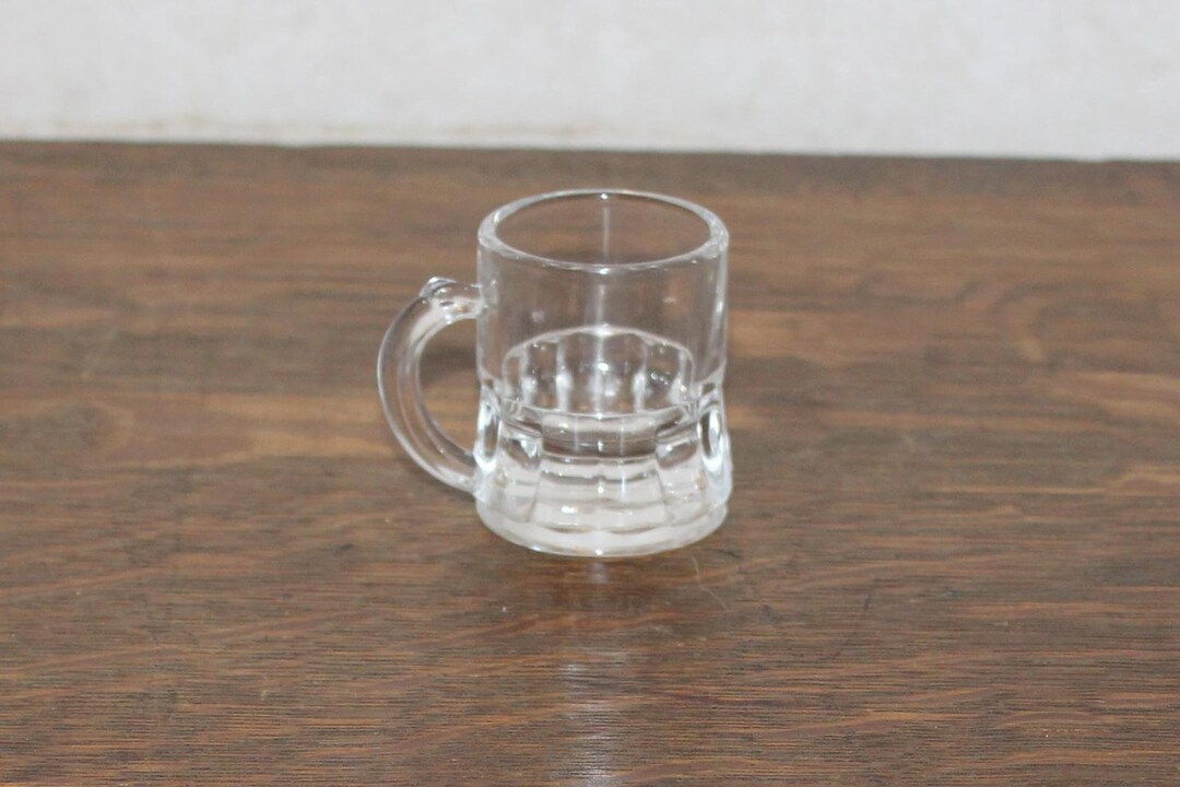 Small Beer Mug Shot Glass Clear - Etsy