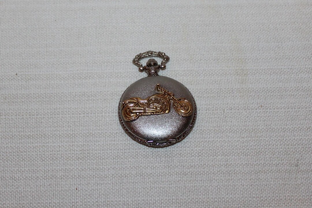 Geneva Novelty Motorcycle Pocket Watch - Etsy