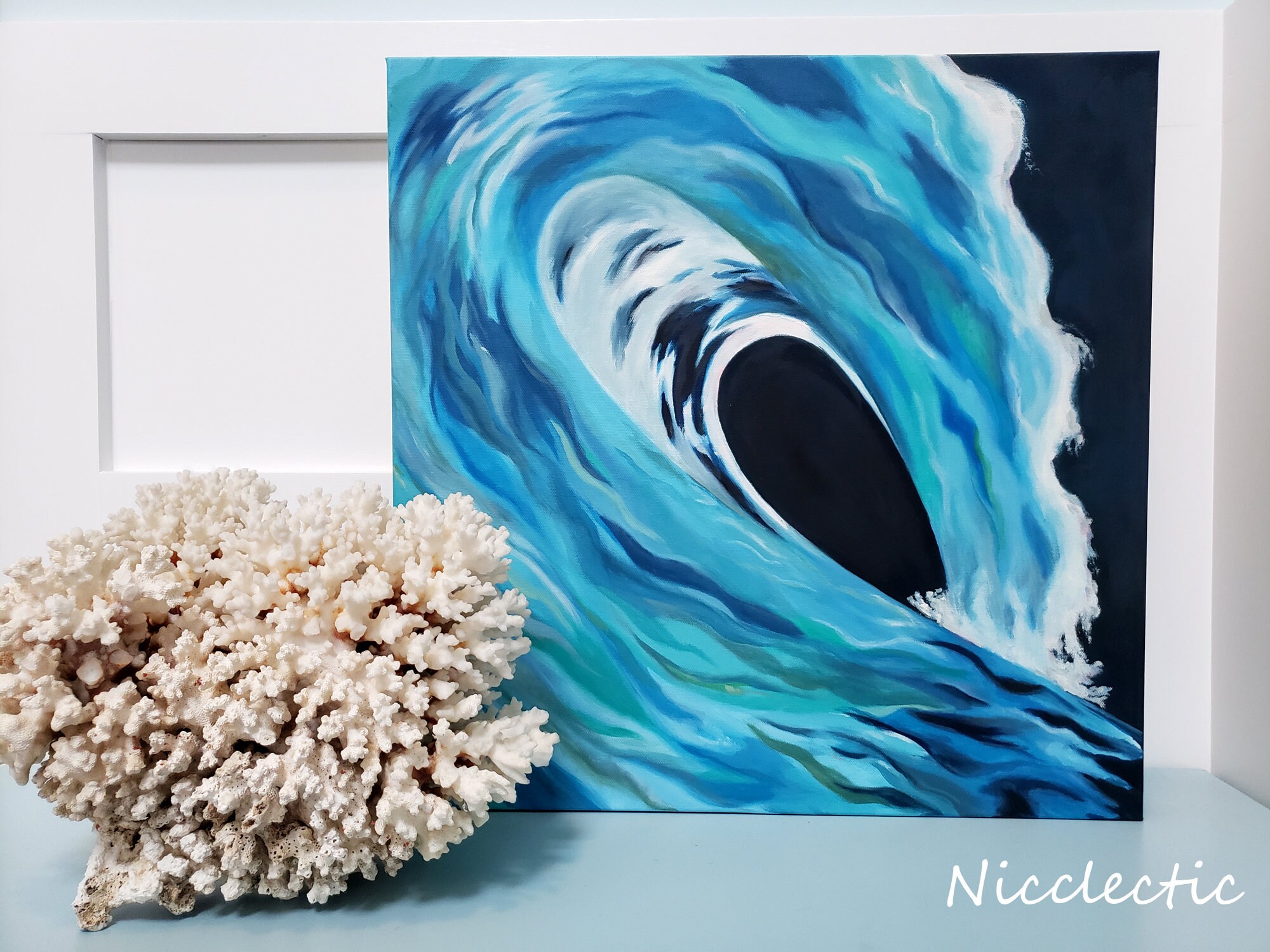 Original wave painting\ocean wave art\ocean art\wave\surf art Art ...