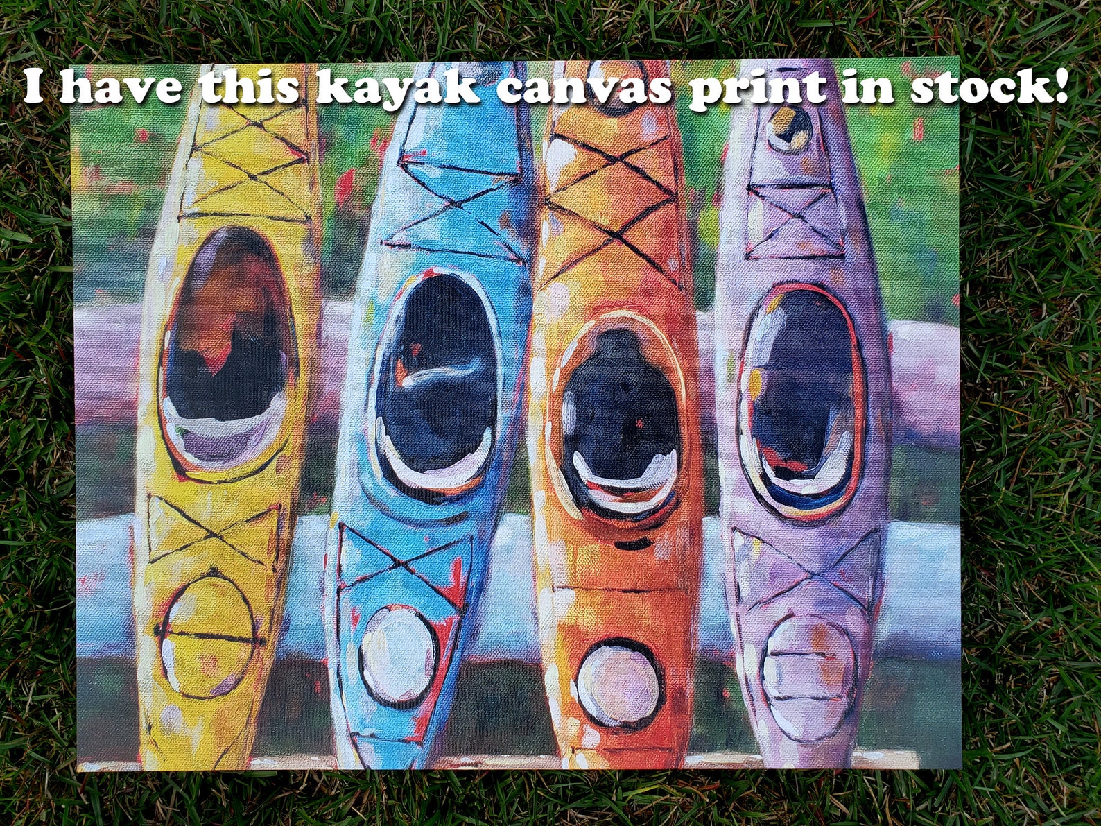 Colorful Kayaks Lake House Decor Red Kayak Gifts for Dad - Etsy