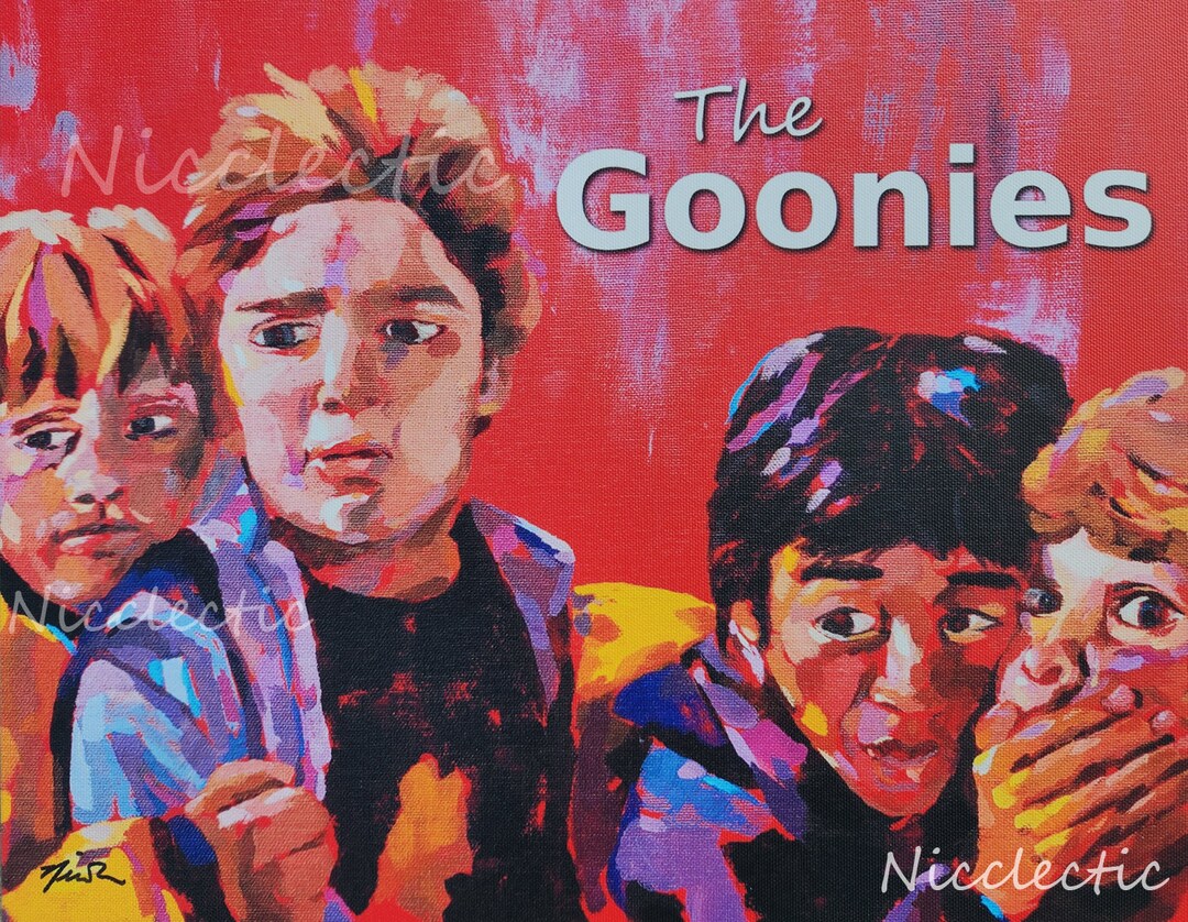 The Goonies Gift Ideas for 80s Movies Fans, Canvas Print Movie Art ...