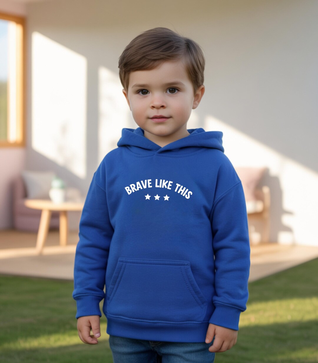 Brave Like This Toddler Hoodie | Kids Pullover Sweatshirt, Navy Blue - Etsy