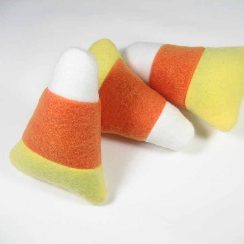 Candy Corn Organic Catnip Cat Toy | Etsy