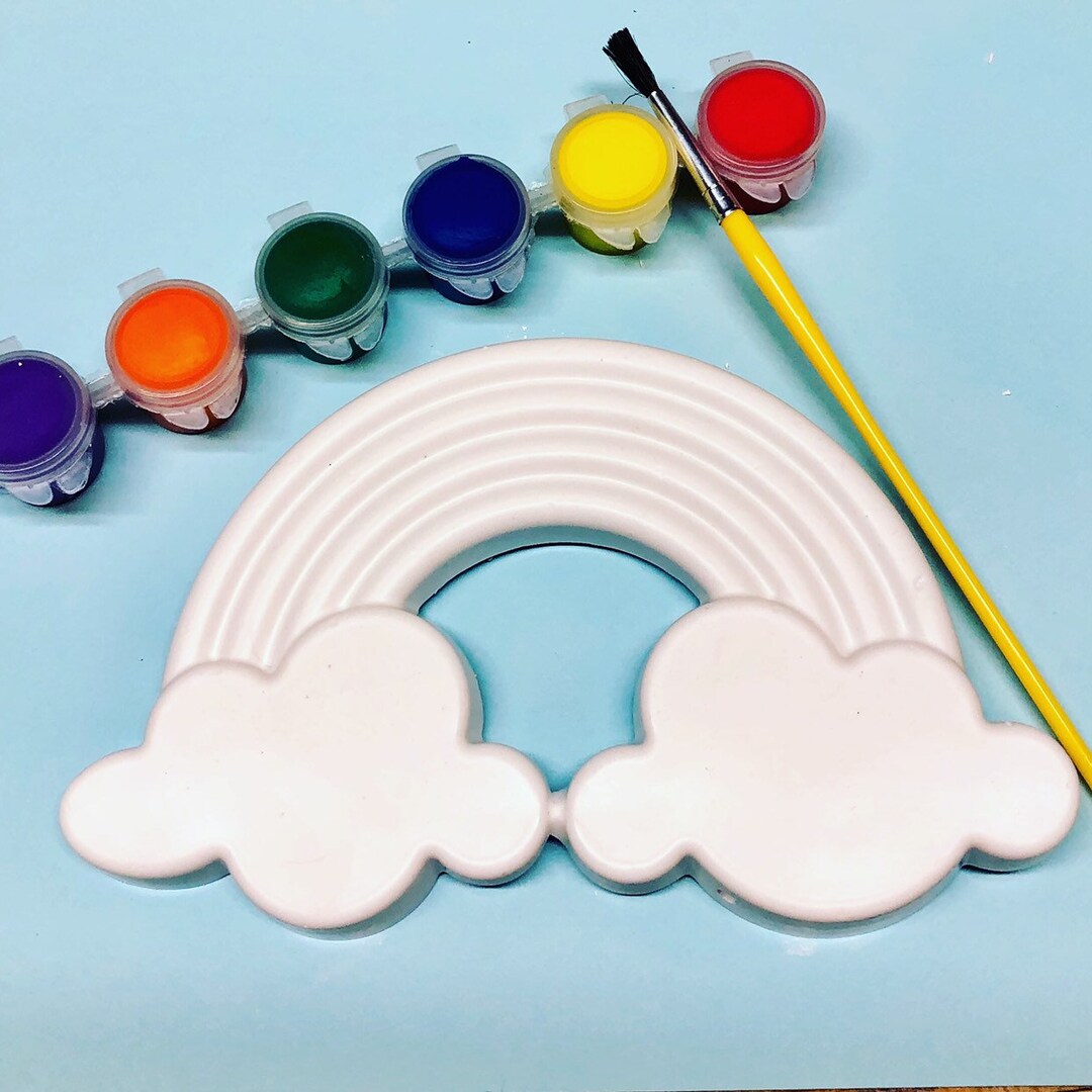 Rainbow Plaster Painting Craft Kit /DIY Paintable Favors - Etsy