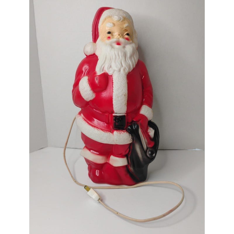 Vintage Mold Yard Santa - Etsy