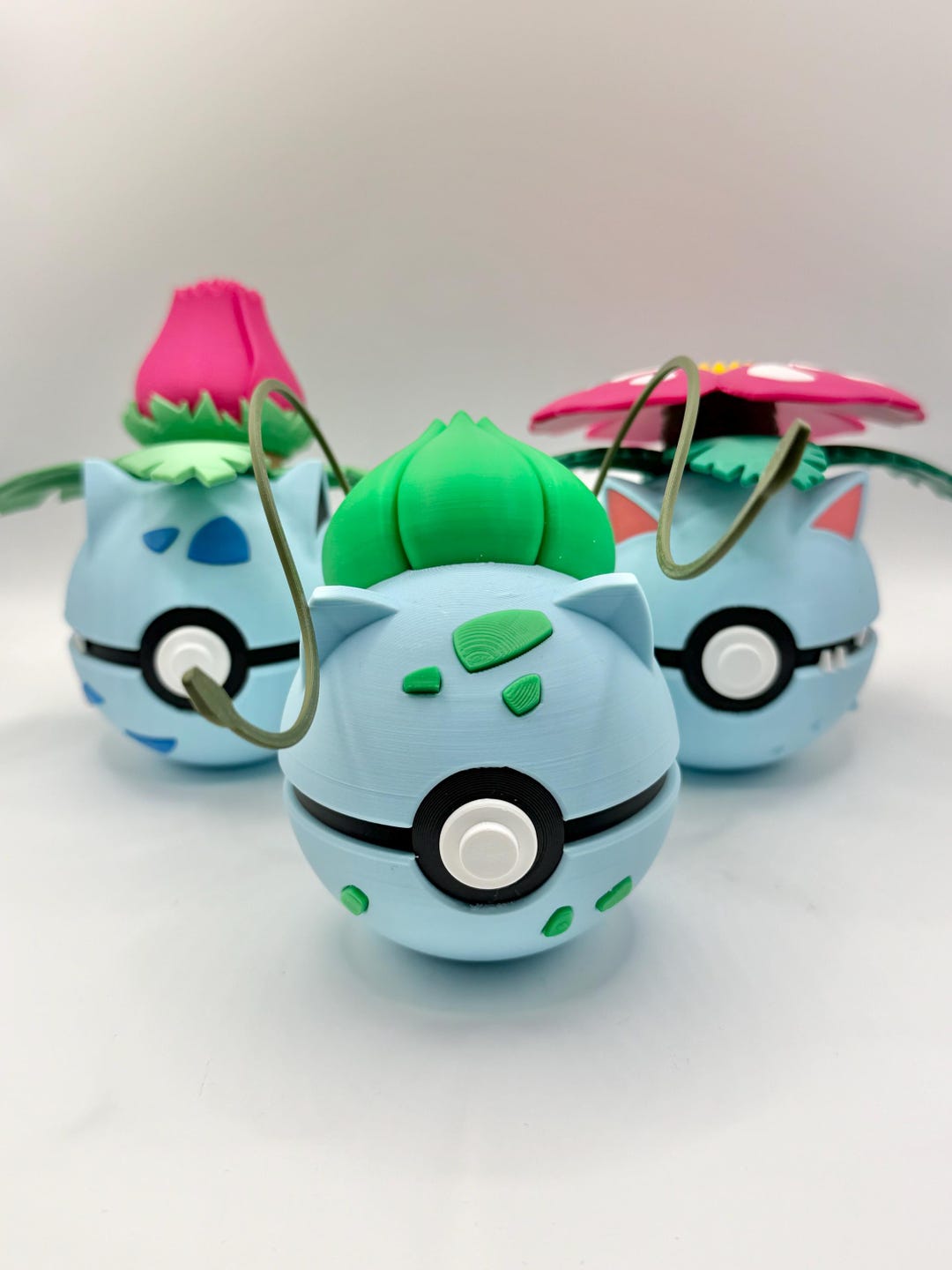 Bulbasaur Evolution Inspired Capture Ball | Anime Collector Desk Decor ...