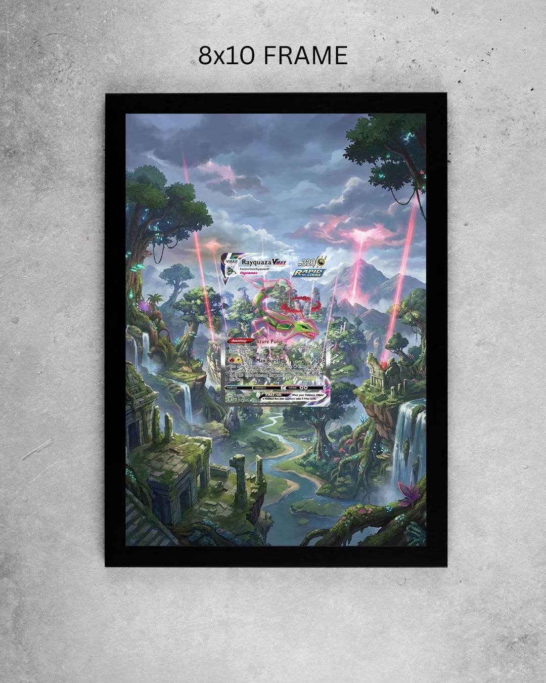 Rayquaza VMAX Display Frame | Pokémon Evolving Skies #218 | Legendary ...