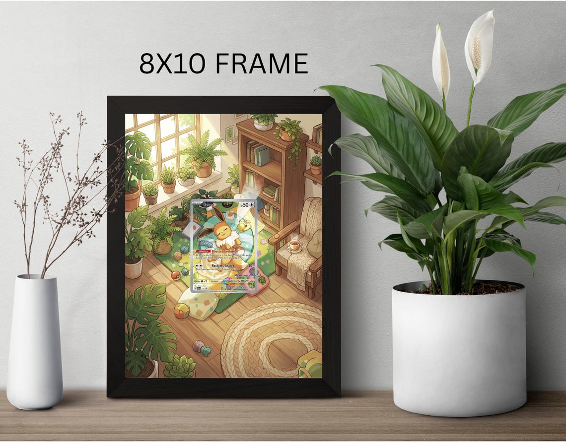 Eevee Prismatic Promo Card Display Frame | Wall-mount Collector Decor ...