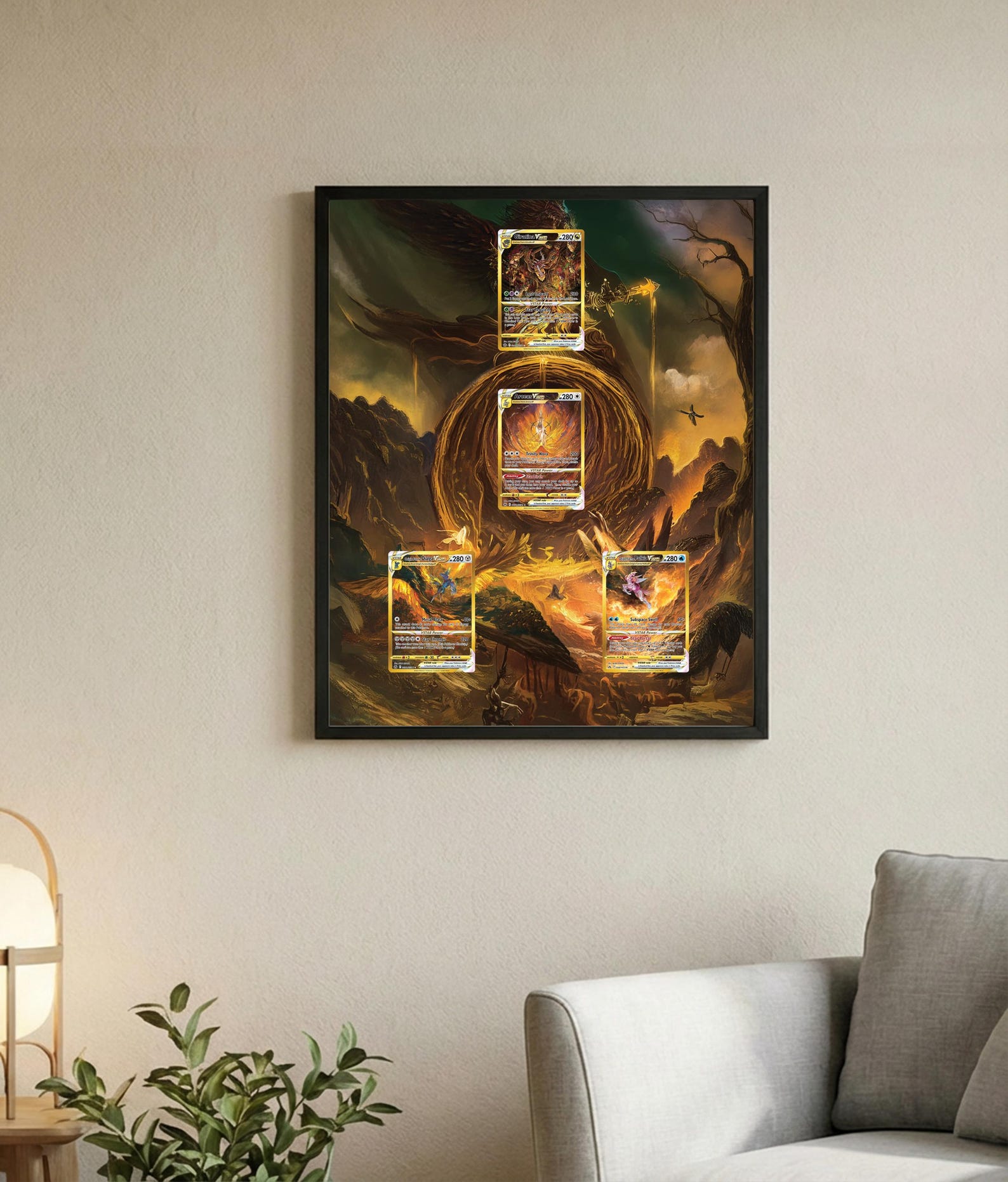 Crown Zenith Gold Vstar Pokémon Card Display Frame Gift | Arceus Palkia ...