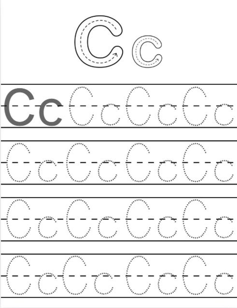 Alphabet Tracing Workbook A–Z | Preschool Writing Practice | Printable ...
