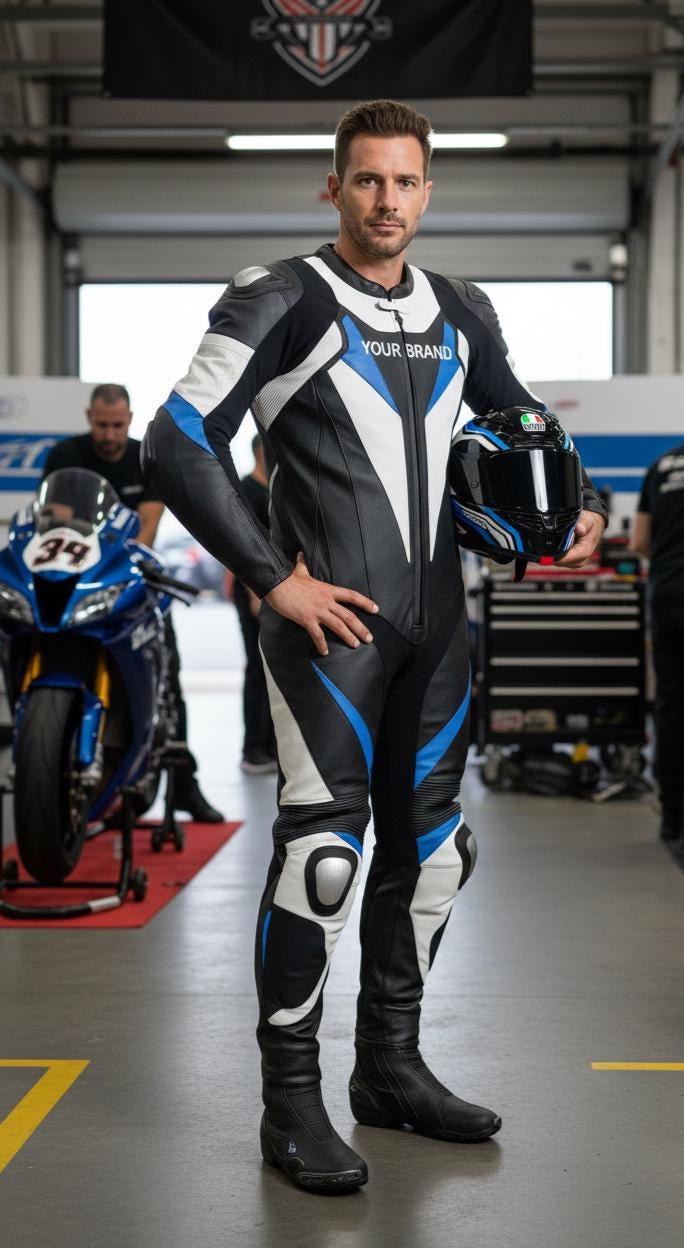 Custom Motorcycle Leather Racing Suit - Personalized Motorbike One ...