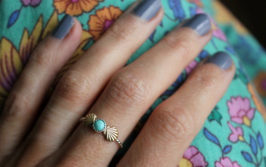 Sterling Silver Ring, Turquoise Ring, Mermaid Ring, Statement Ring ...