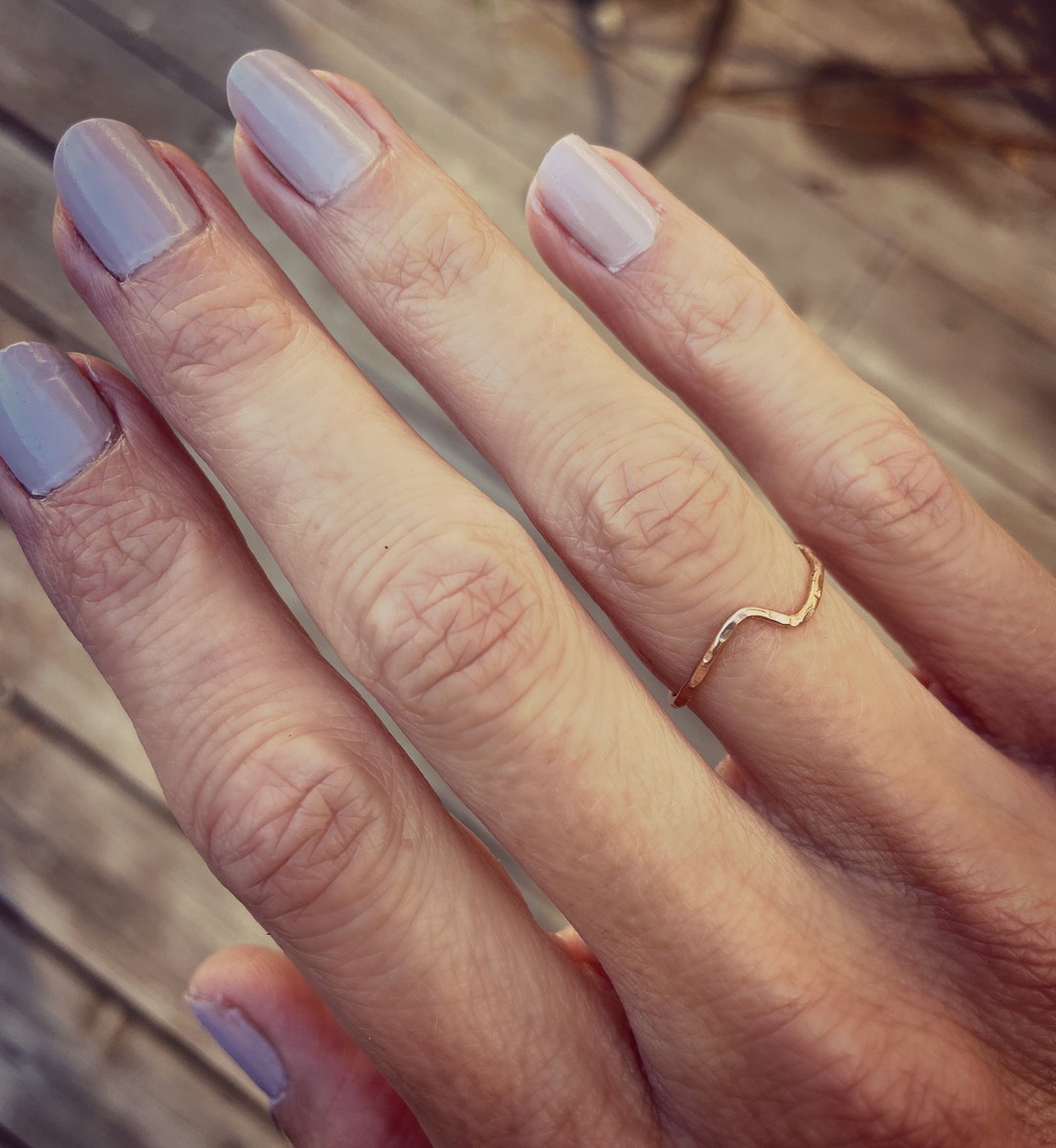 Wave Ring gold Ring Surf Ring Midi Ring Ripple Ring - Etsy