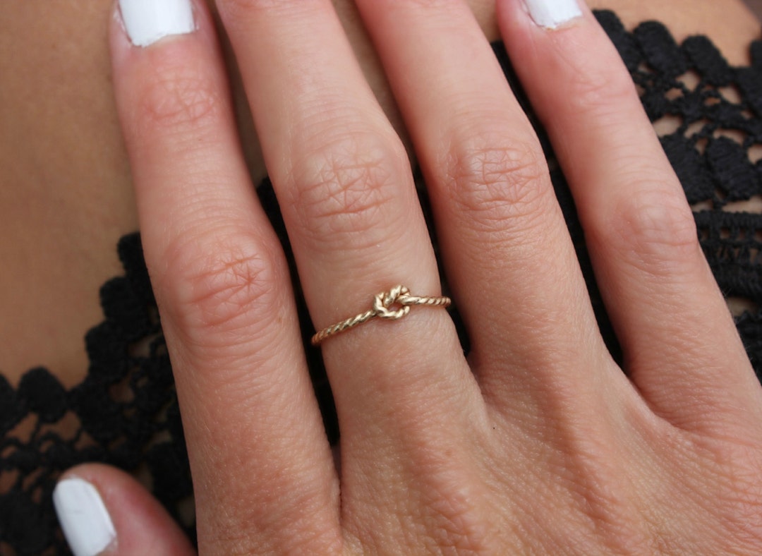 Promise Ring, Knot Ring - Infinity Ring, Gold Ring - Silver Ring ...