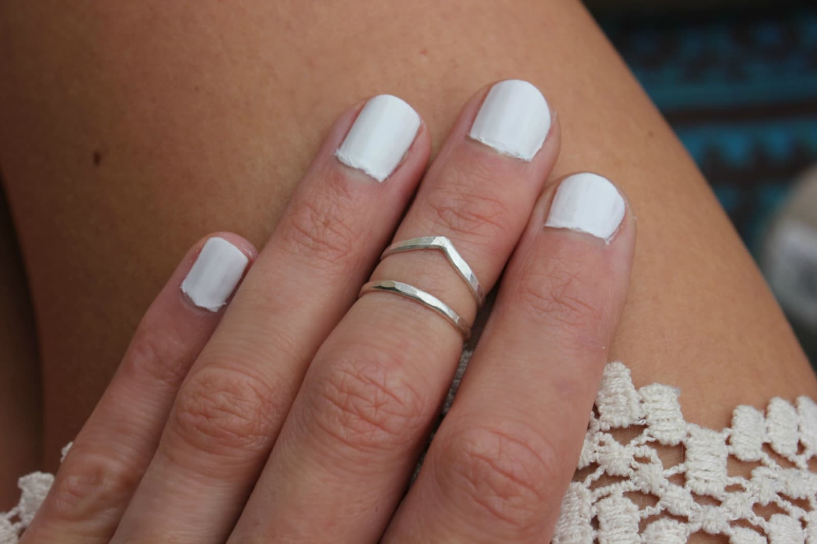 Sterling Silver Knuckle Ring Stacking Rings Midi Rings - Etsy