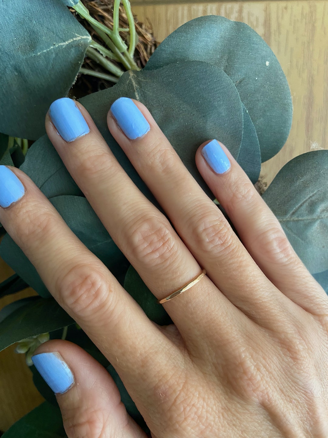 Gold Filled Stacking Ring, 14k Gold Fill Stacking Ring, Rustic Hammered ...