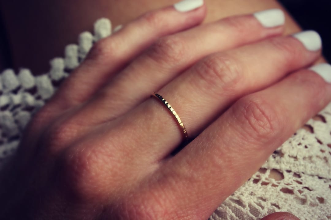 Gold Ring, Gold Stacking Ring, Gold Filled Ring, Stacking Ring ...