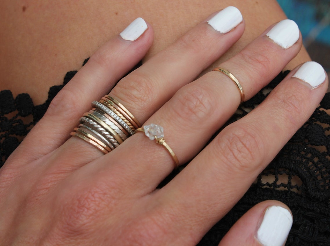 Gold Midi Ring Knuckle Ring Stacking Rings Midi Ring Gold - Etsy