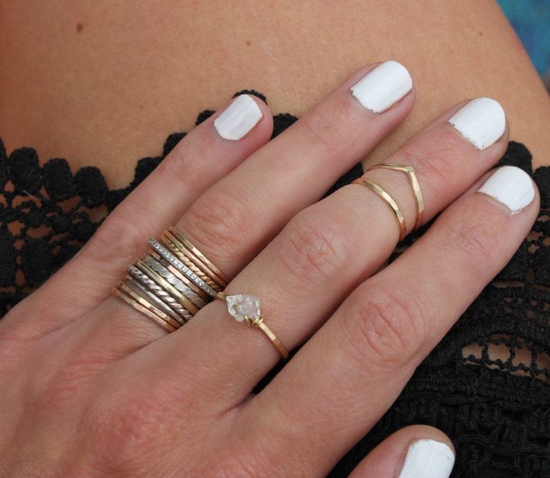 Midi Rings Gold Midi Ring Set Gold Knuckle Rings - Etsy