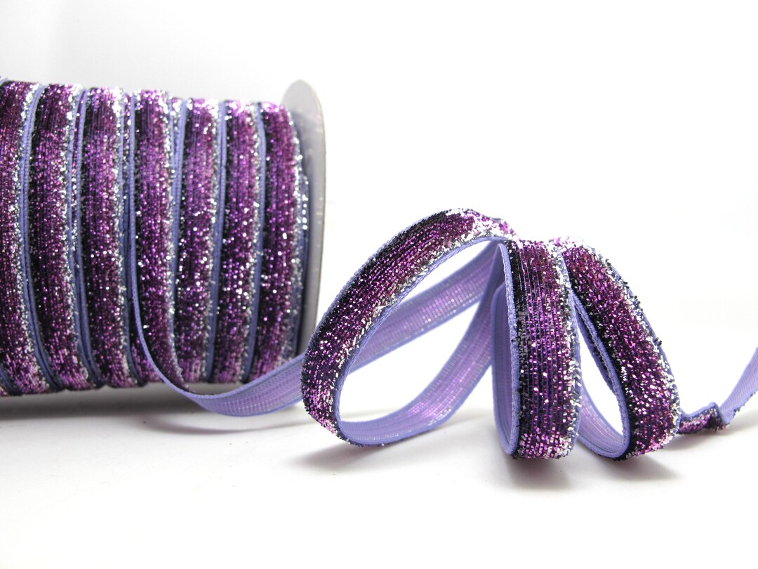 5 Yards Metallic Glitter Ribbon, Glitter Yarn, Sparkle Glitter Velvet ...