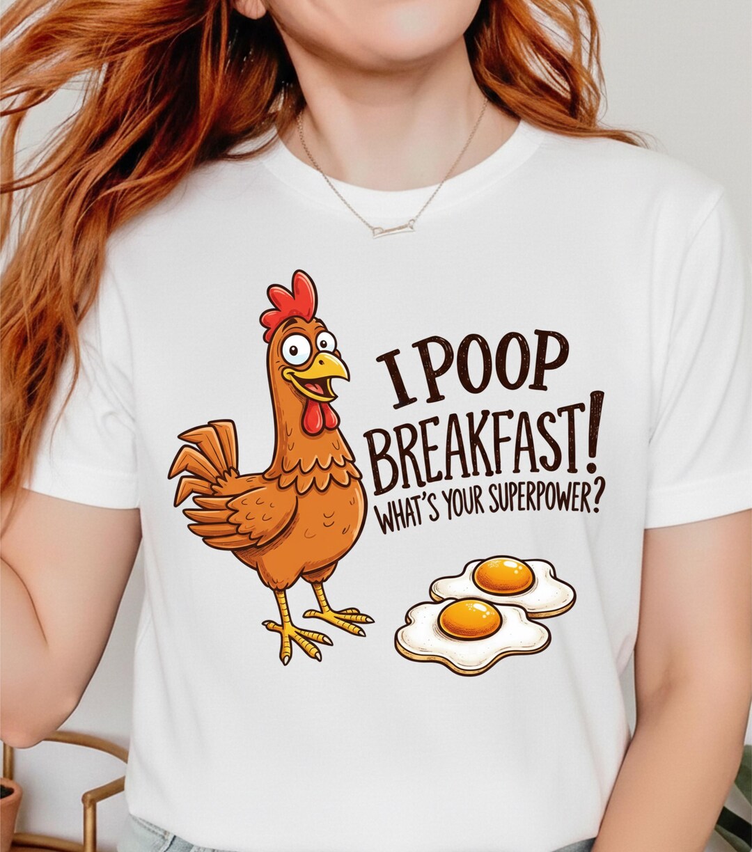 Hilarious Chicken "i Poop Breakfast" T-shirt – the Ultimate Gift for ...