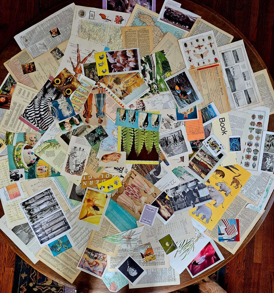 50 Images From Vintage Books & Magazines for Collage Arts, Scrapbooking ...