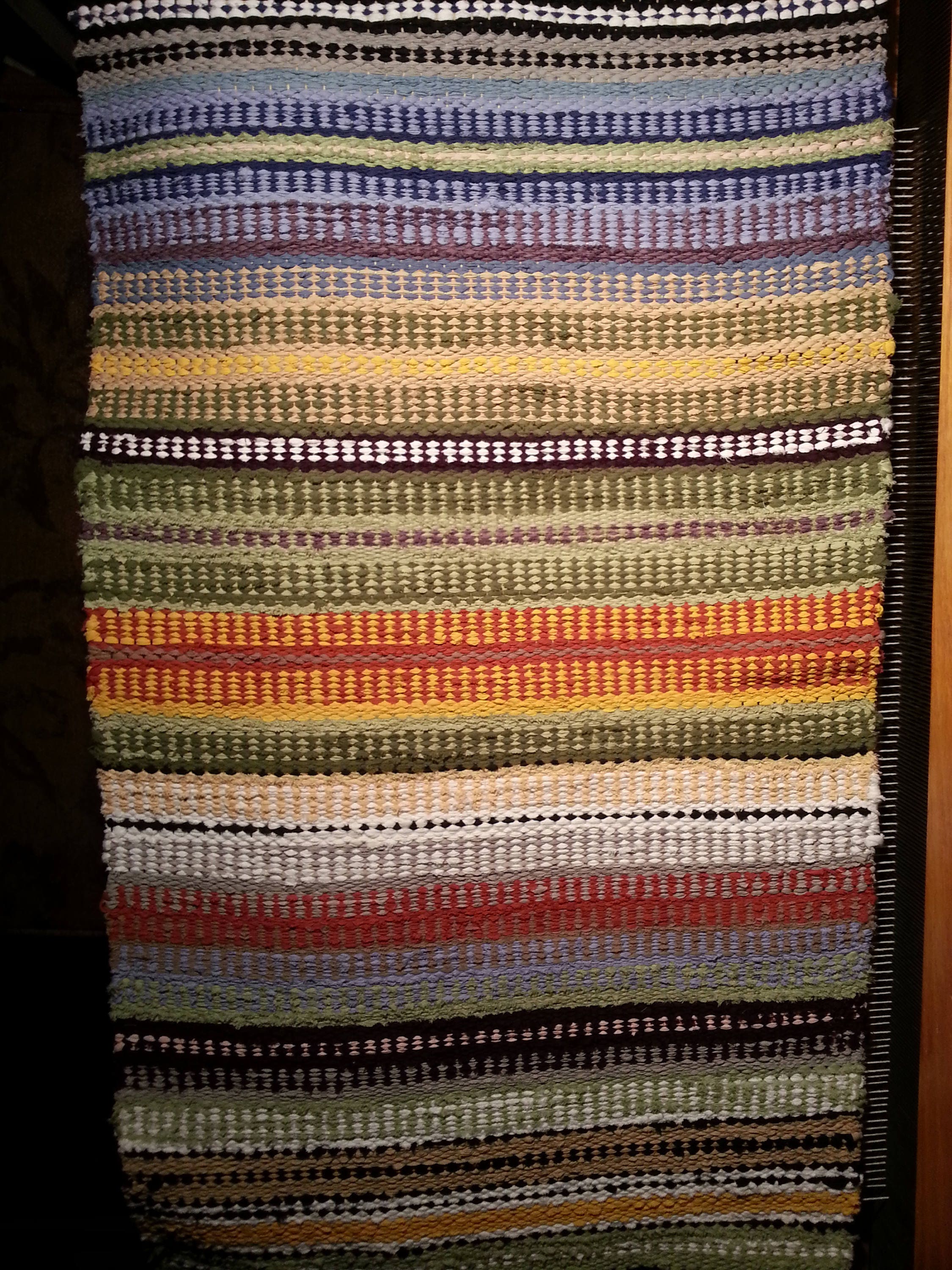Made to Order - Hand Woven Rag Rug - Pick and Pick Pattern - Etsy