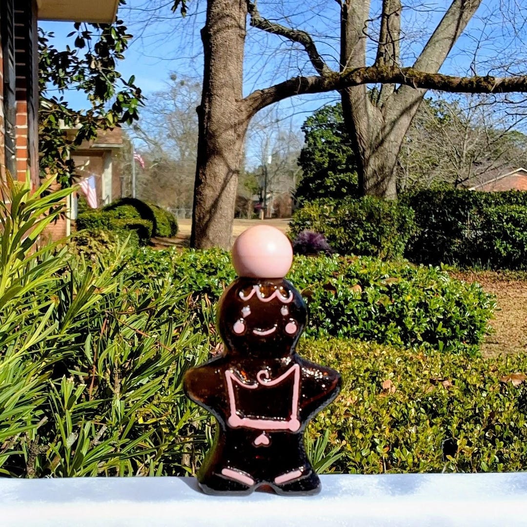 Vintage Avon "hello Sunshine" Gingerbread Man Brown Glass Cologne ...