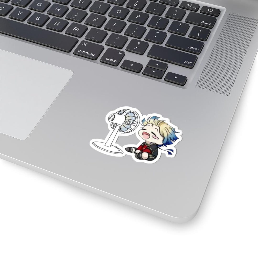 Chibi Michael Kaiser Blue Lock With Fan Anime Sticker | Kiss-cut ...