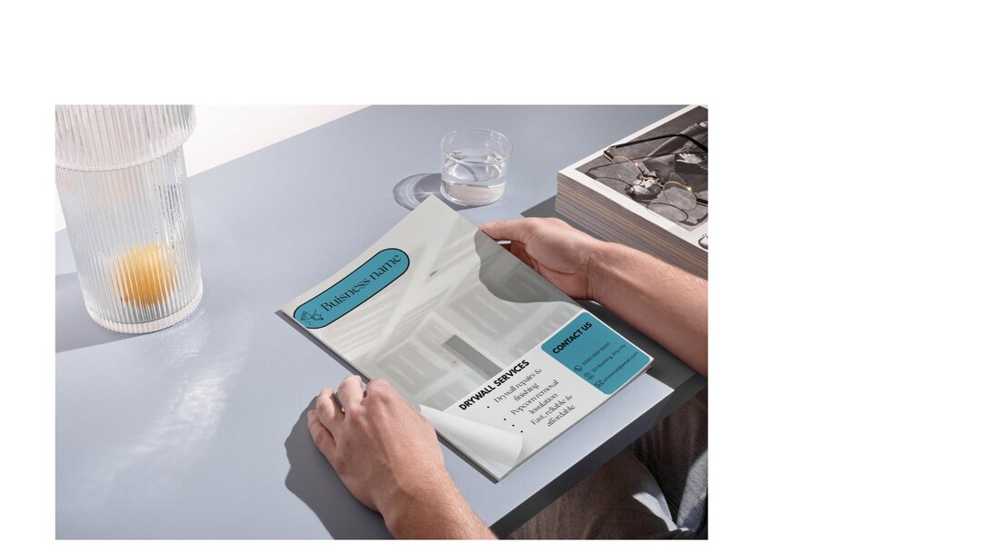 Drywall Services Flyer / Editable Canva Template/ Digital/ Instant ...