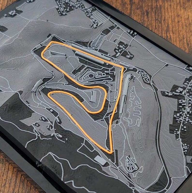 3D Printed Red Bull Ring Circuit Map, Spielberg Austria - Etsy