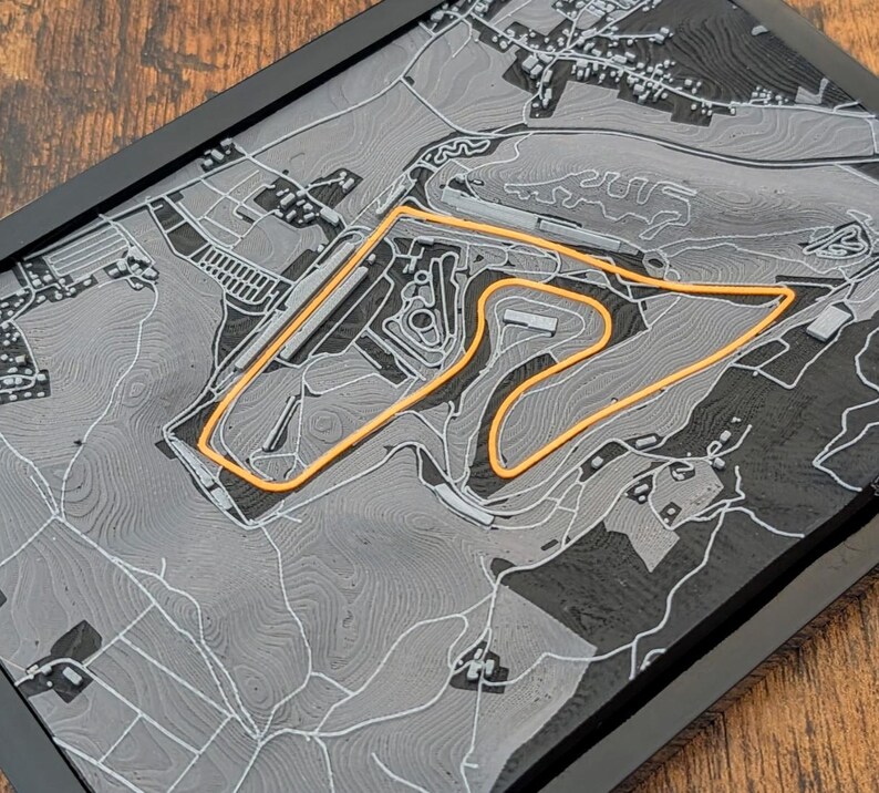 3D Printed Red Bull Ring Circuit Map, Spielberg Austria - Etsy