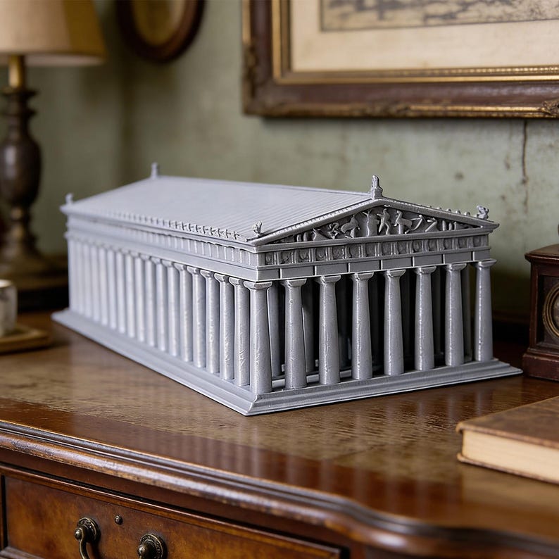 3D Printed Acropolis Model, Ancient Greek Architecture Replica, Athens ...