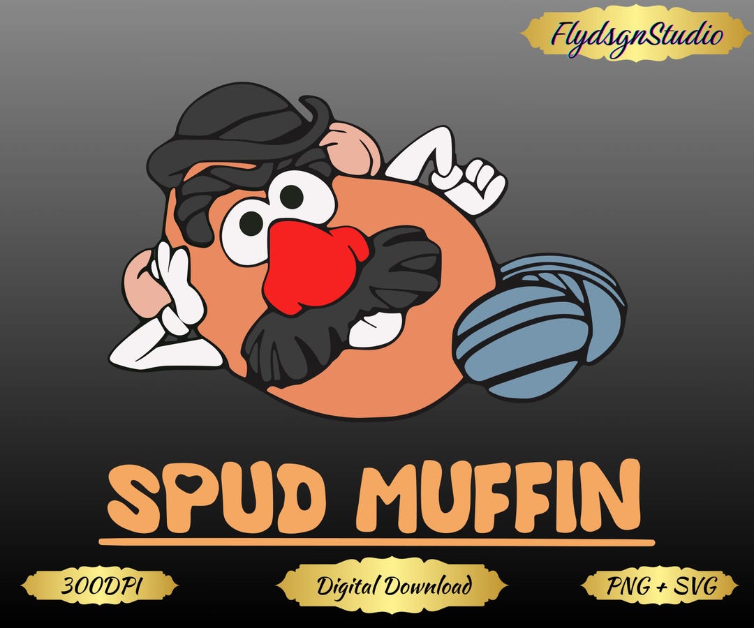 Mr. Potato Head PNG: Toy Story Spud Muffin Clipart (digital Download ...