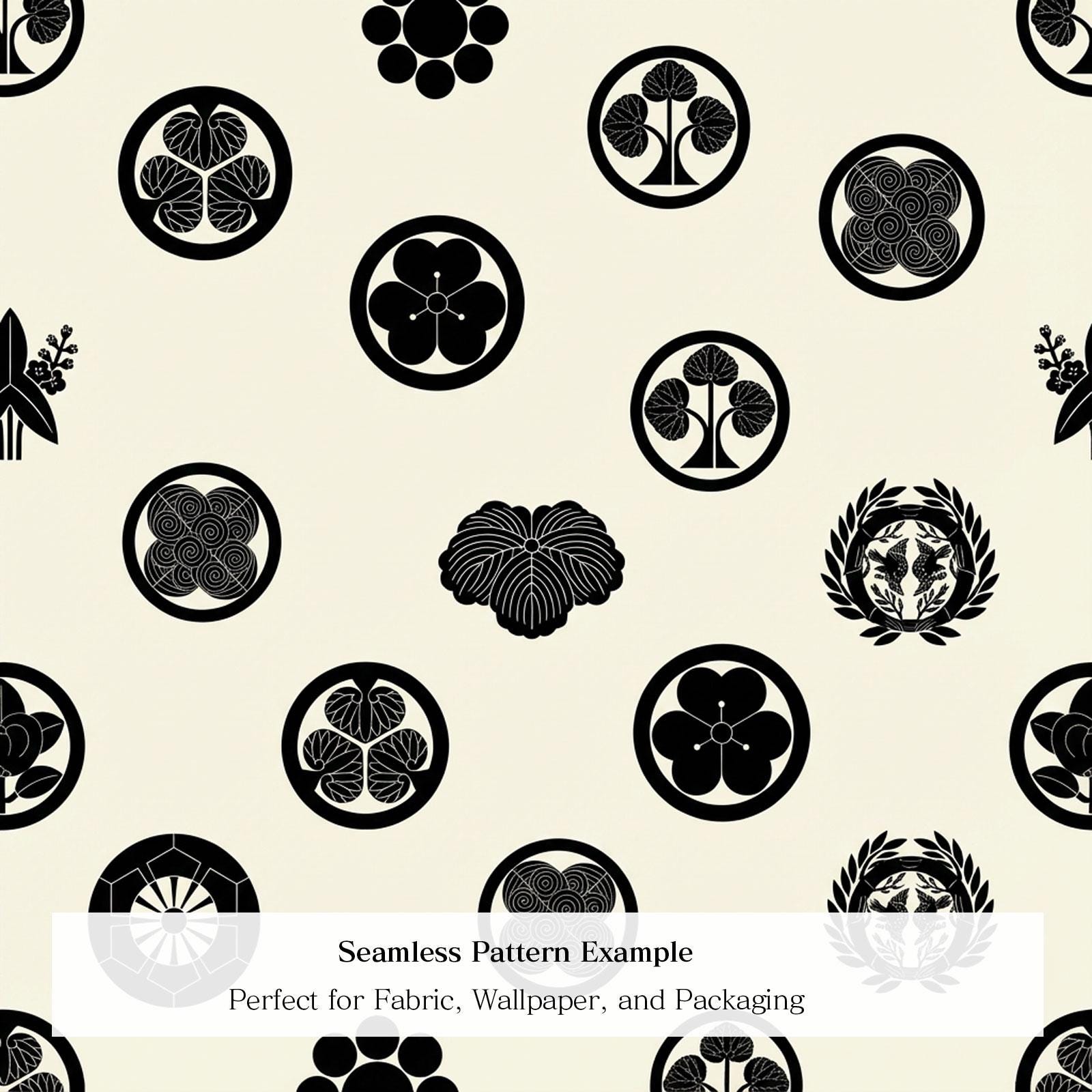 Samurai Clan Crest Set Vol.3 – Digital Download (10 Samurai Crests of ...