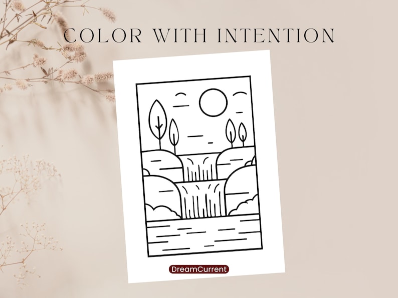 Minimalist Line Art Coloring Book | 30+ Simple Designs (PDF Format) - Etsy