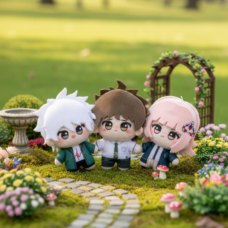 Danganronpa Chibi Plush Dolls | Kyoko Kirigiri, Hajime Hinata, Chiaki ...