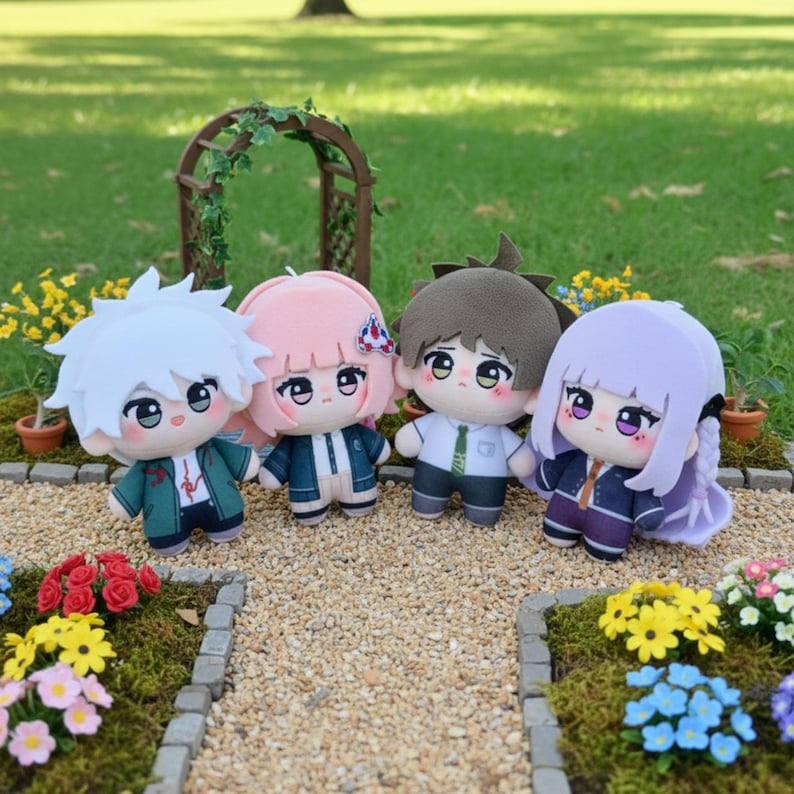 Danganronpa Chibi Plush Dolls | Kyoko Kirigiri, Hajime Hinata, Chiaki ...