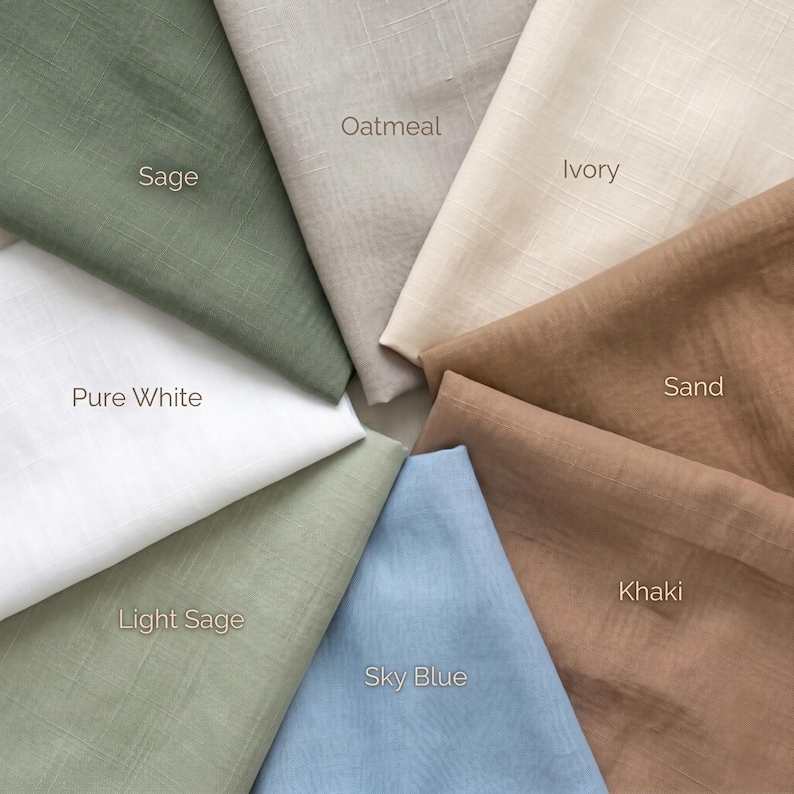 Organic Linen Fabric by the Yard, 188gsm, Medium Weight, European Flax ...