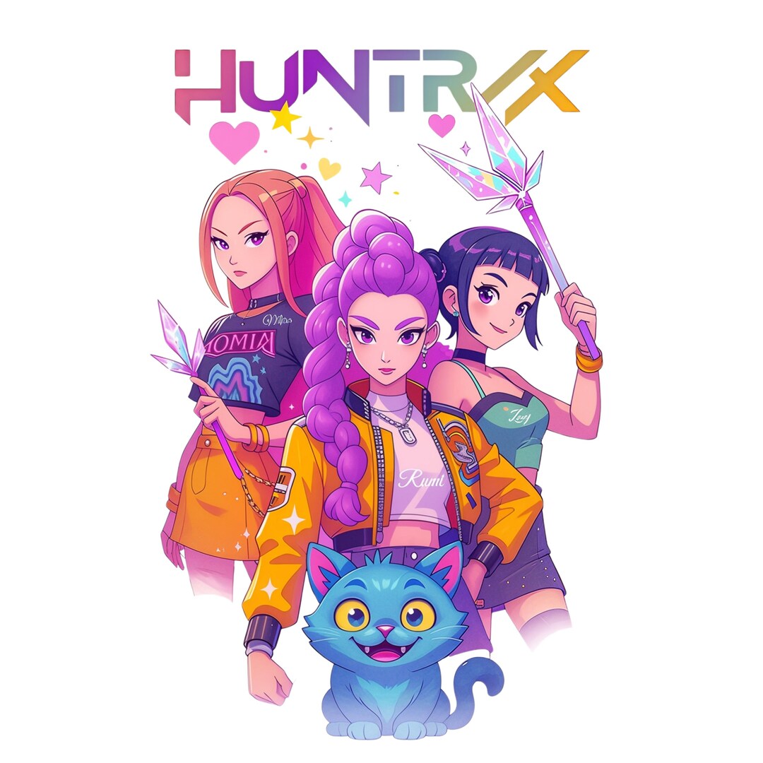 Kpop Huntrix PNG, Demon Hunters Saja Girls & Boys, Derpy Tiger Anime ...