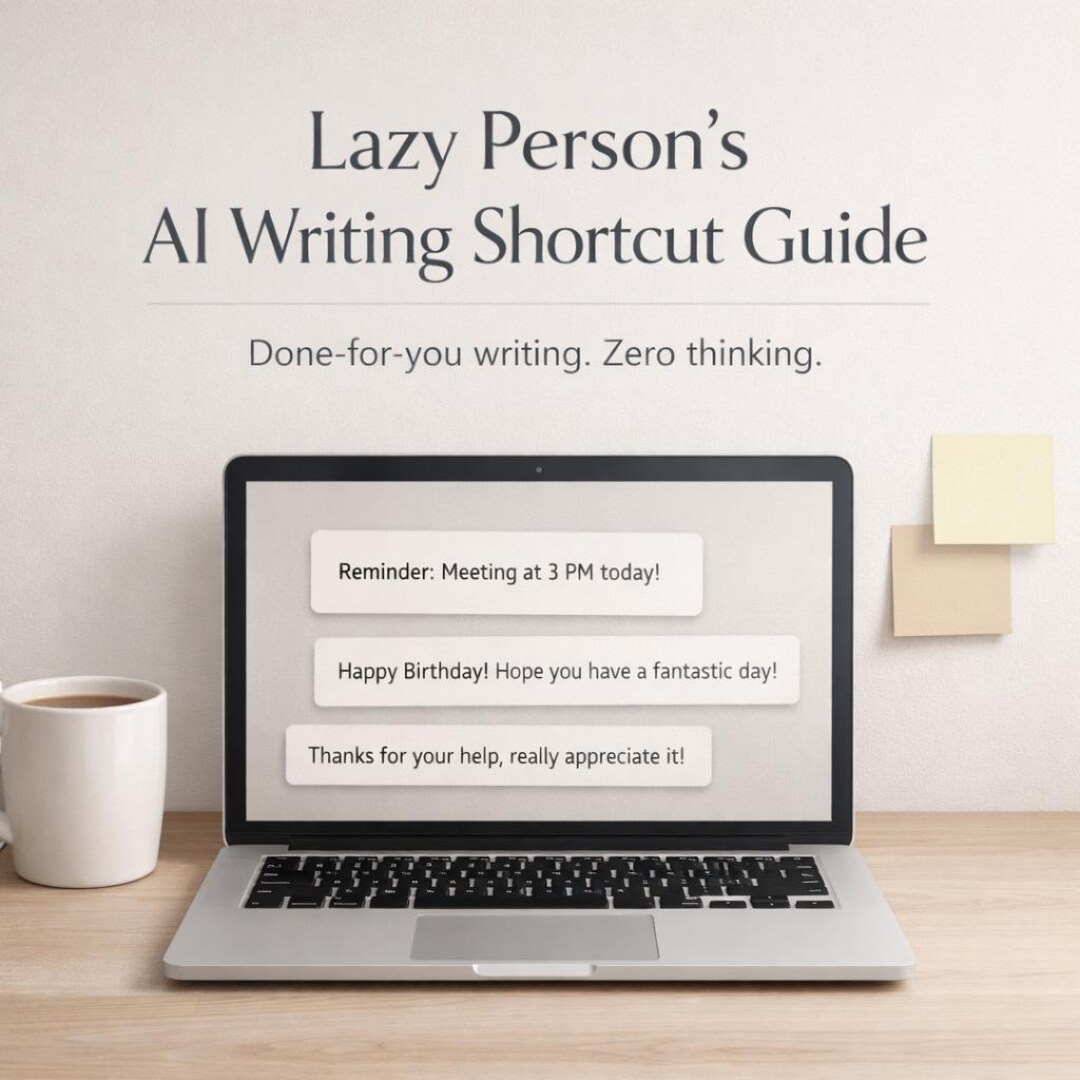 Lazy Person’s AI Writing Shortcut Guide – Ready-to-use Writing Examples ...
