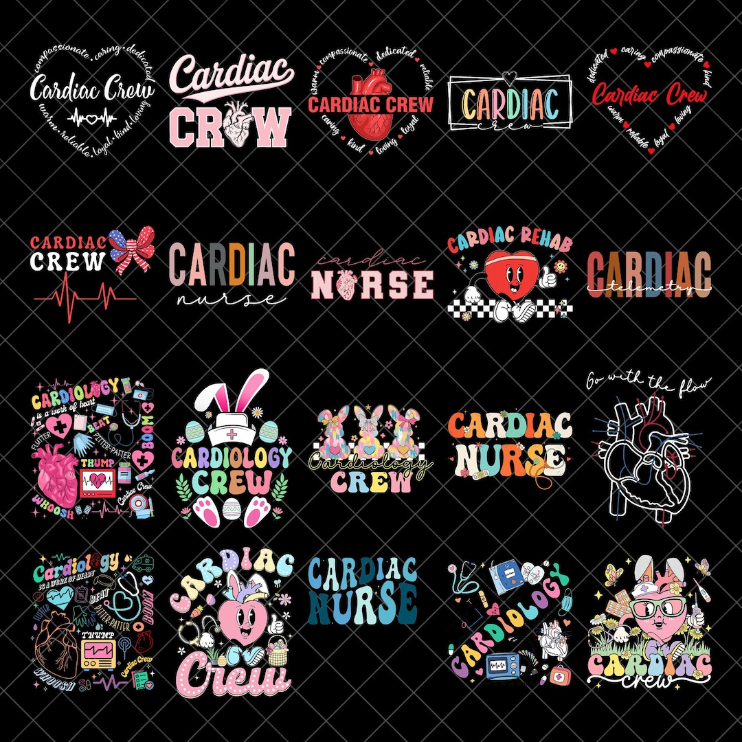Cardiac Crew Png, Nurse Png, Vintage Nurse Png, Nurse Life Png, Leopard ...