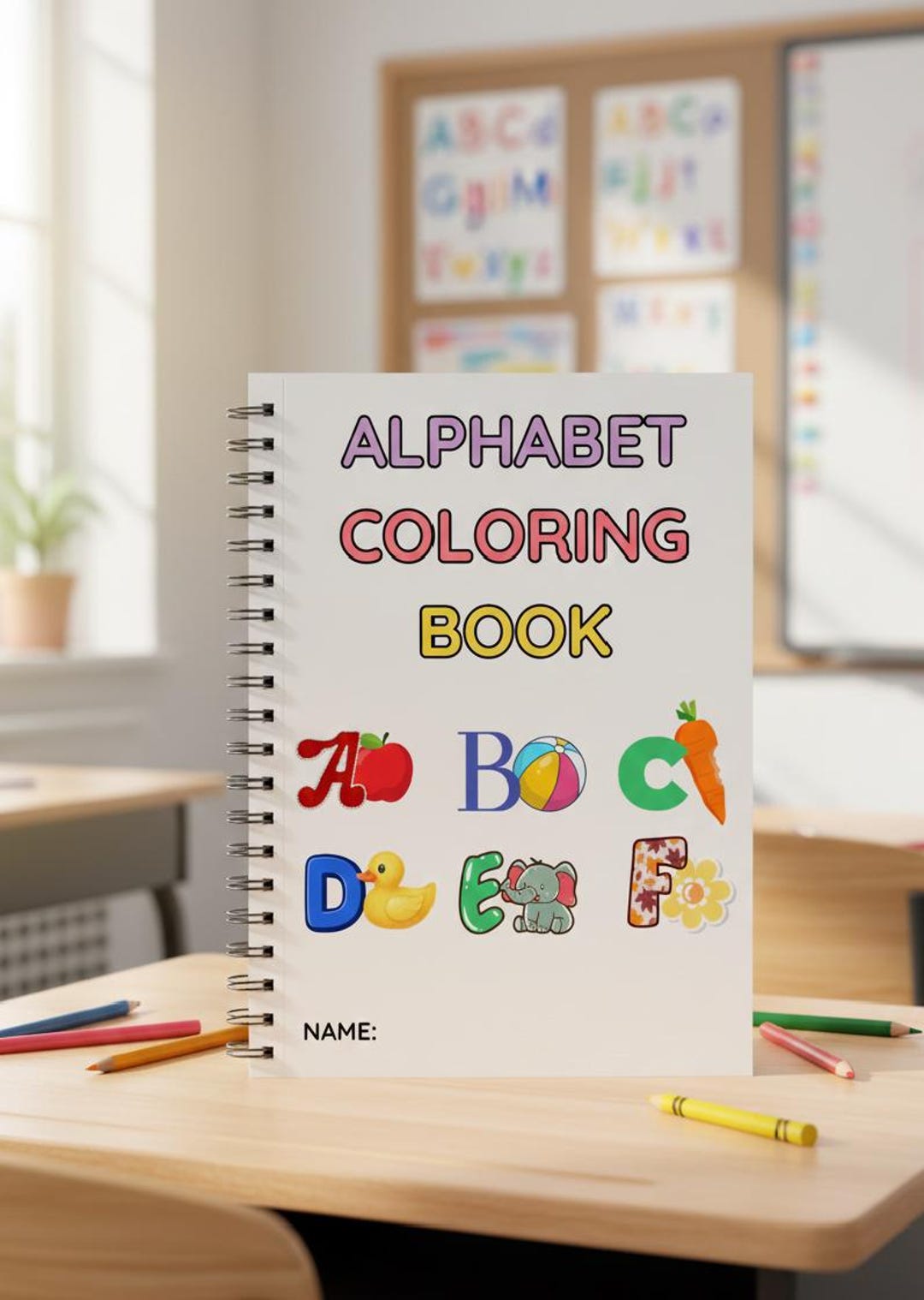 ABC Coloring Book for Kids Printable | Alphabet Learning A–Z Coloring ...