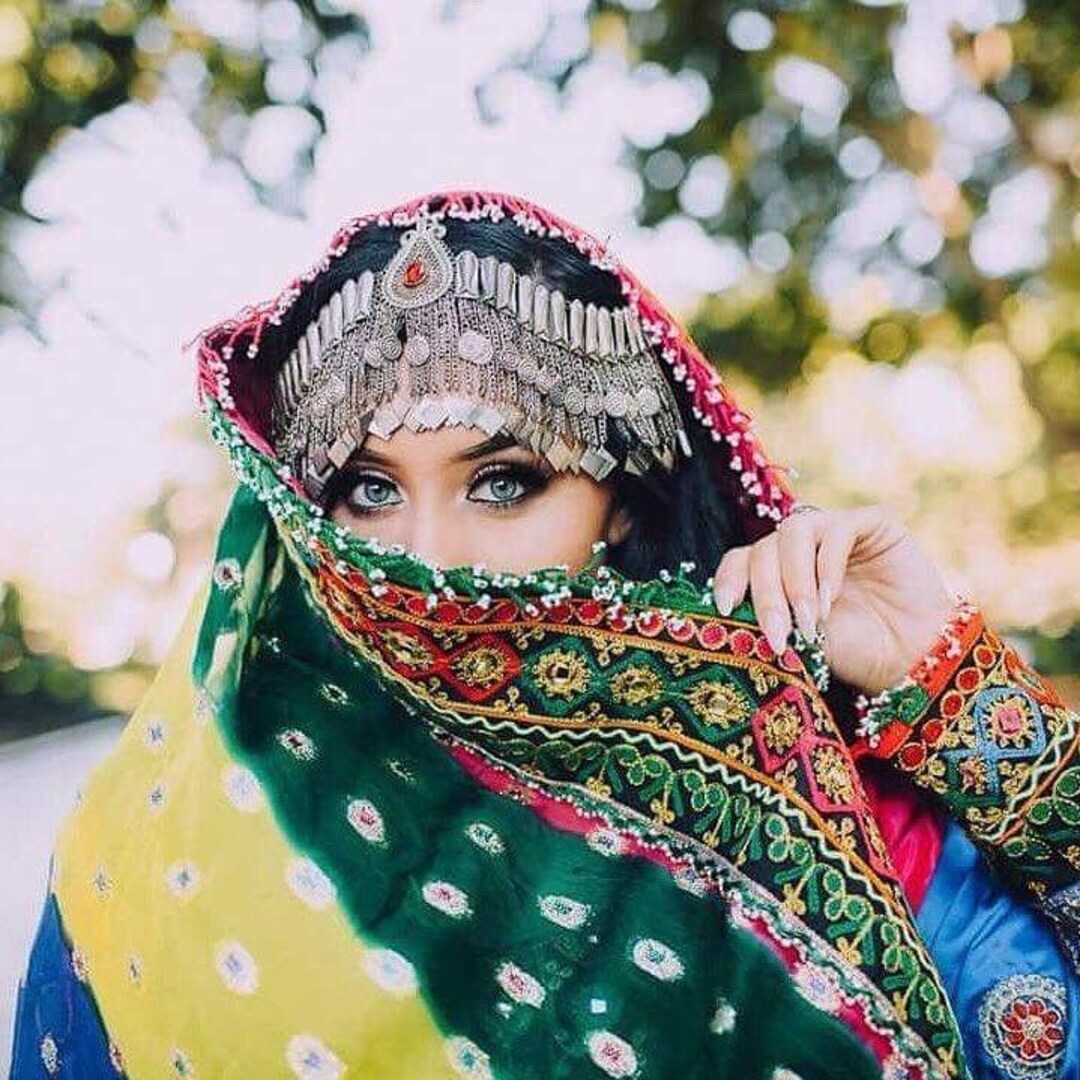 Vintage Afghani Mathapati | Handmade Beaded Headpiece - Etsy