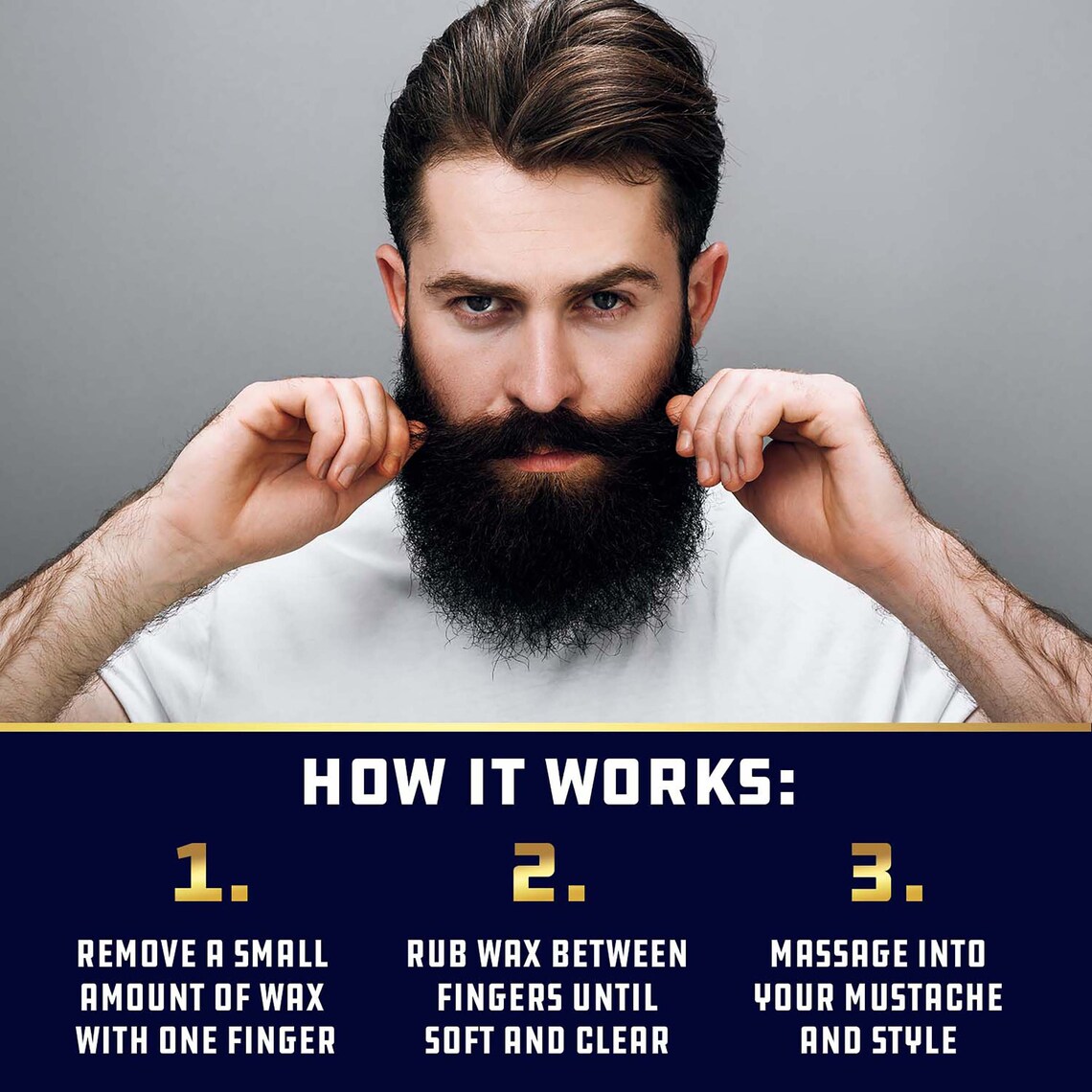 The Bearded Goon's Ridiculously Strong Beard Wax & Handlebar Mustache Wax for Styling and ...